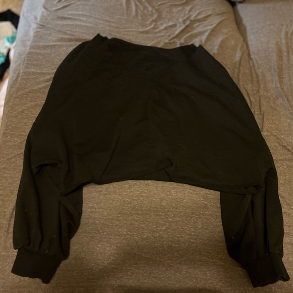 SHEIN | Tops | Xl Shein Off The Shoulder Black Crop Top | Poshmark